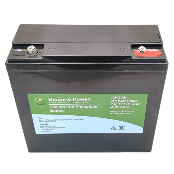 12V, 20Ah LFP Battery (ABS, BLF-1220AS) – Bioenno Power